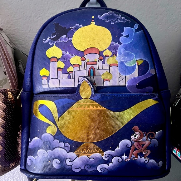 Loungefly | Bags | Disney Lounge Fly Aladdin Princess Jasmine Castle ...